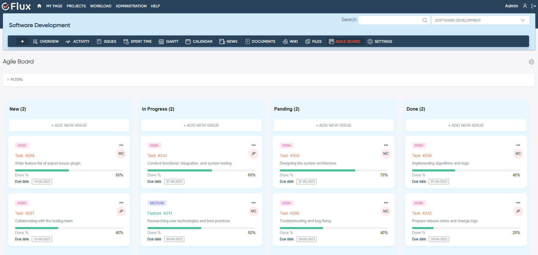Agile Board Redmine Plugin – Developed by Redmineflux Agile Board Redmine Plugin – Developed by Redmineflux